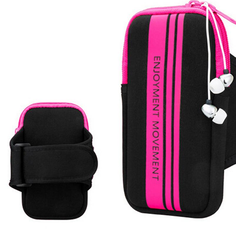 Buy Fitness Running Armbands Phone Pouch Running Workout Striped ...