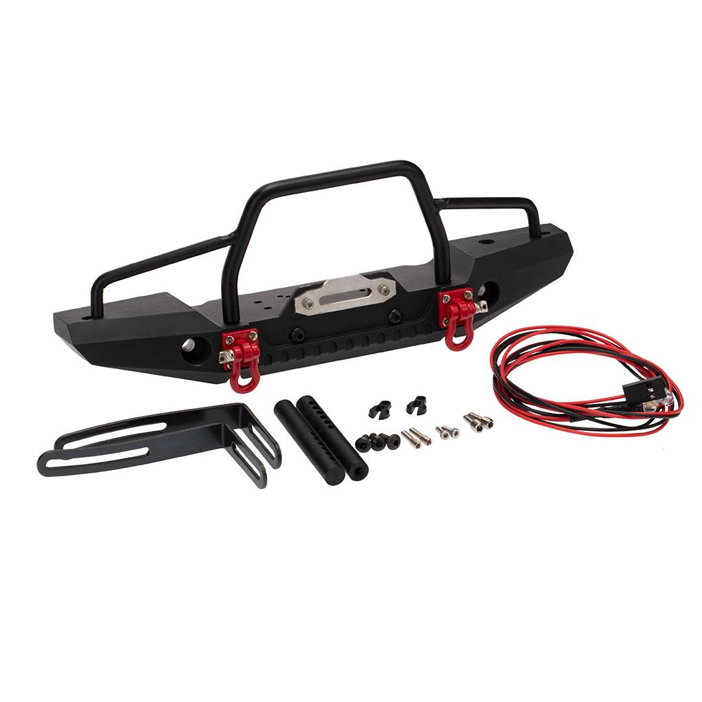 Buy 1:10 Metal RC Truck Front Rear Bumper Adjustable Modification Car ...