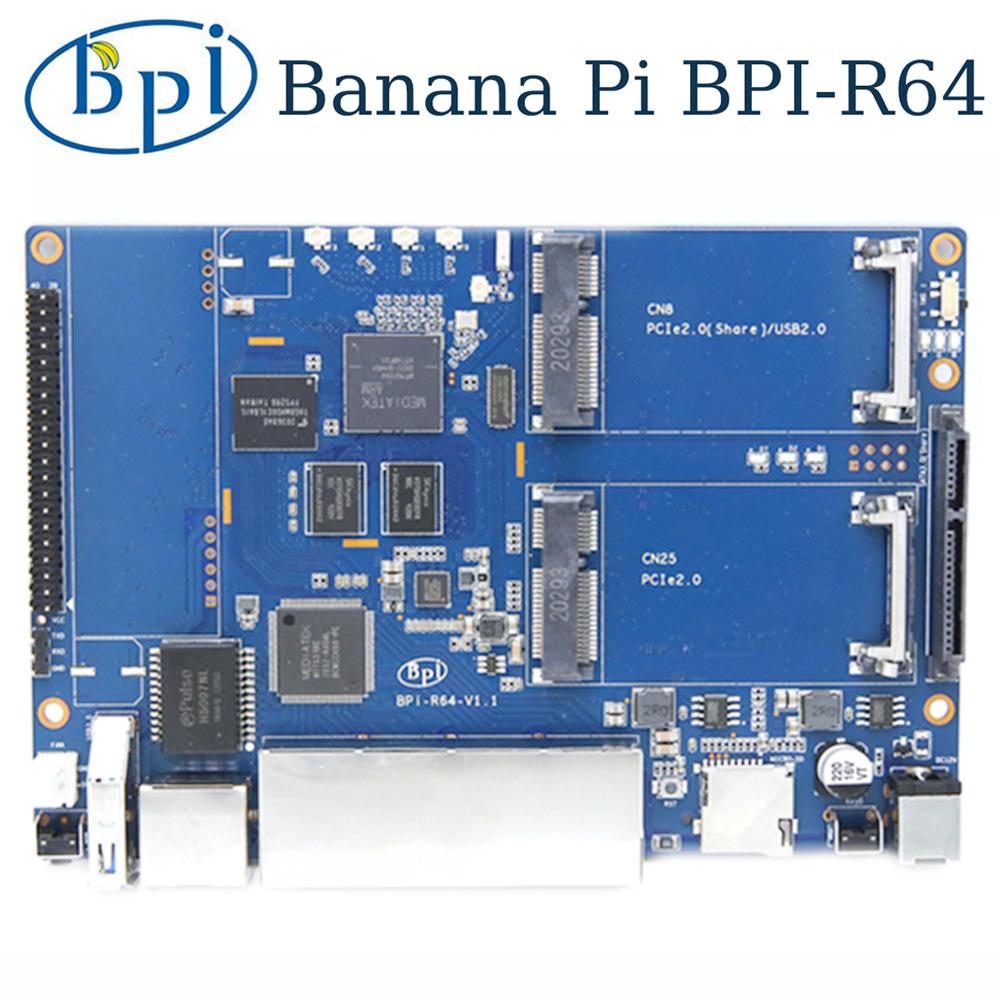 Buy Banana Pi BPI-R64 MediaTek MT7622 64 bit Dual-core ARM 1G DDR3 8G eMMC Support 4G Module BT5 ...