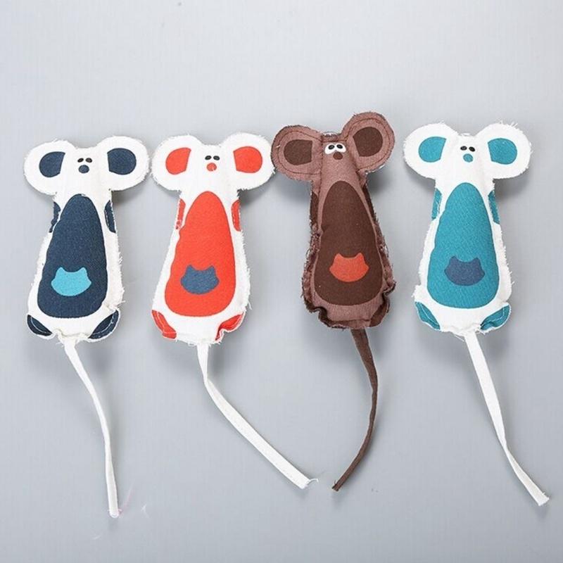 Pet Kitten Playing Toy Menthol Flavor Plush Stuffed Funny Cat Toy uygun ...