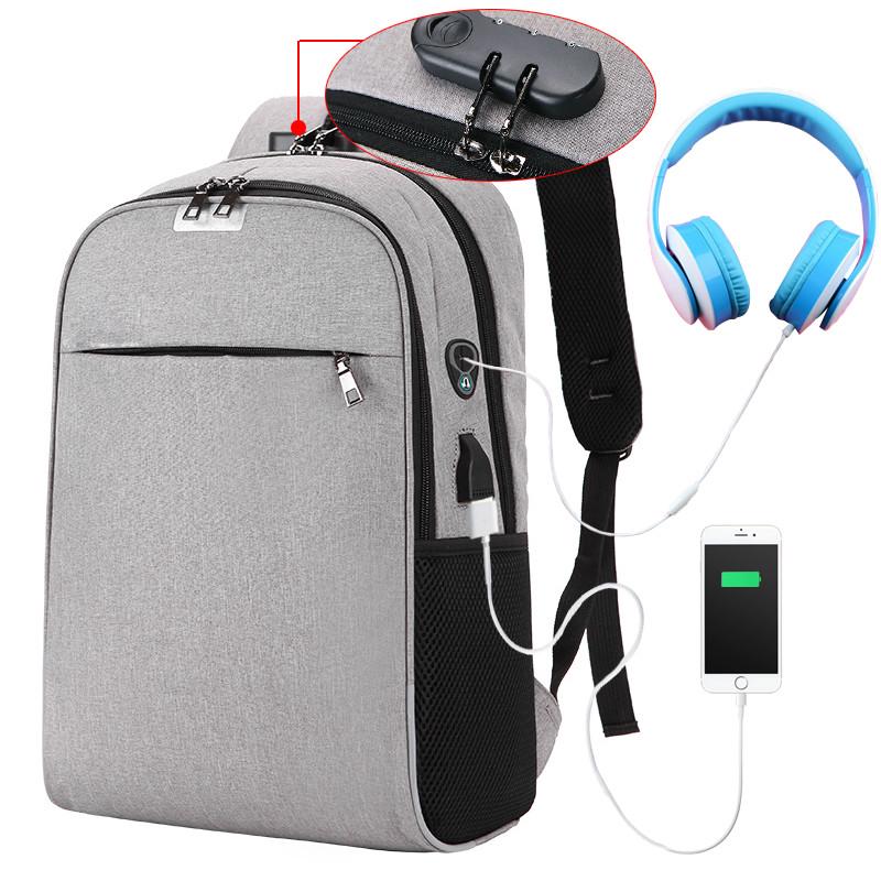 Buy Usb Charging Laptop Backpack 15.6 Inch Anti Theft Women Men School ...