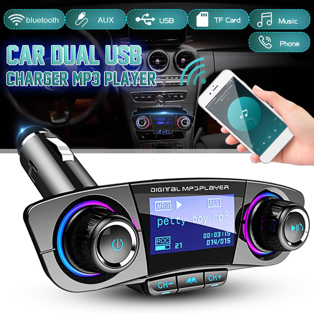Buy FM Transmitter Aux Modulator Bluetooth Handsfree Car Audio MP3 ...