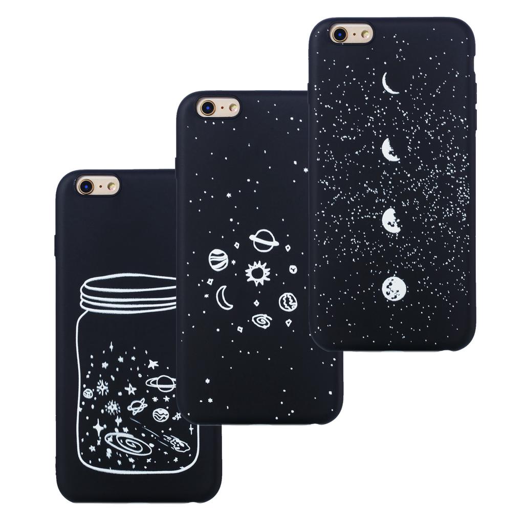 Buy Full Soft Cover Starry Star Black Phone Case for iPhone 6 6plus ...