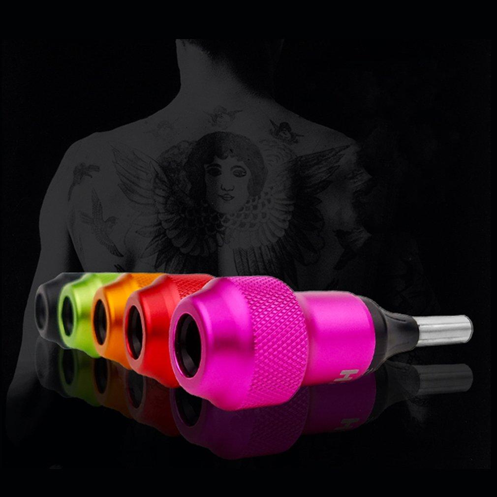 Buy Stainless Steel Tattoo Grip Kit Carved Tattoo Non-slip Handle ...