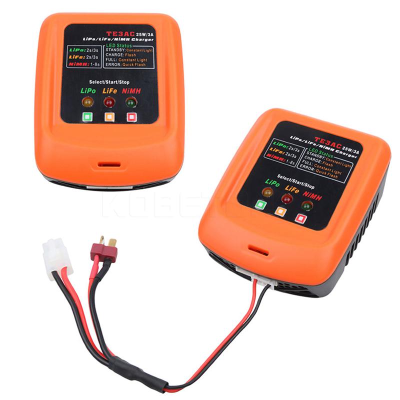 Buy Te3Ac 25W/3A Professional Balance Charger For 2S 3S Lipo/2S 3S Life ...