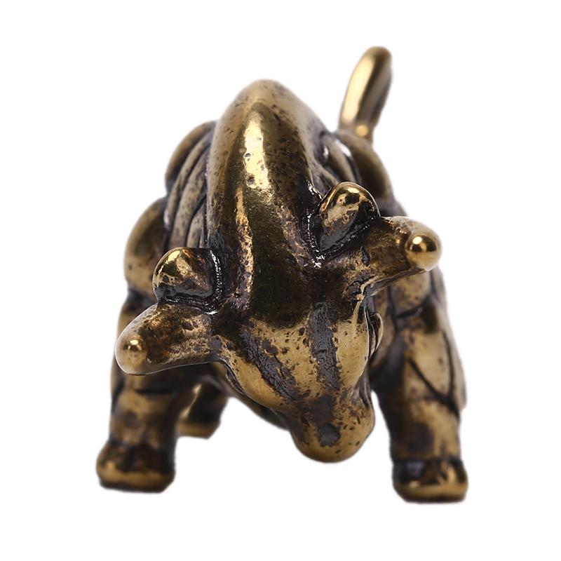 Buy Solid Brass Bull Key Chain Pendant Zipper Head Fittings Tool ...