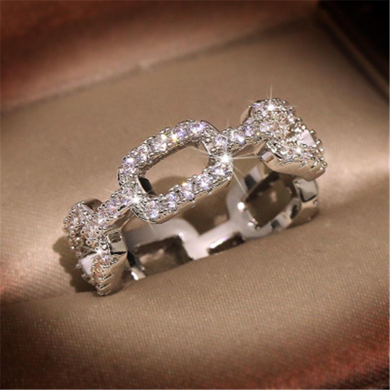 Buy Explosive High-end Niche Design Full Of Diamond Love Ring Fashion ...