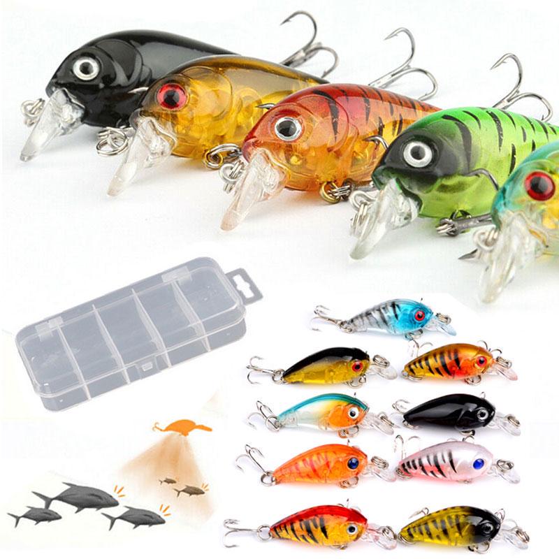 Buy 9Pcs/Set Fishing Lures Spinner Plugs Crankbait Hooks Minnow Baits ...