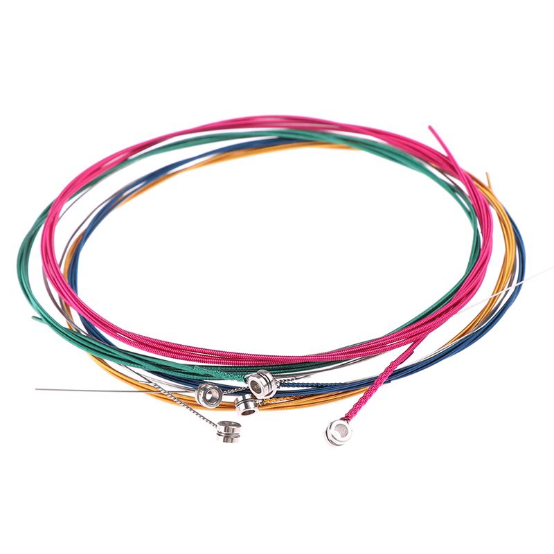 Buy 6Pcs/Set Acoustic Folk Guitar Strings Steel Core Copper Wire Wound ...