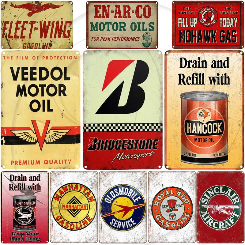 Buy CASOLINE Motor Oil Slogan Poster Metal Plaque Iron Painting Tin ...