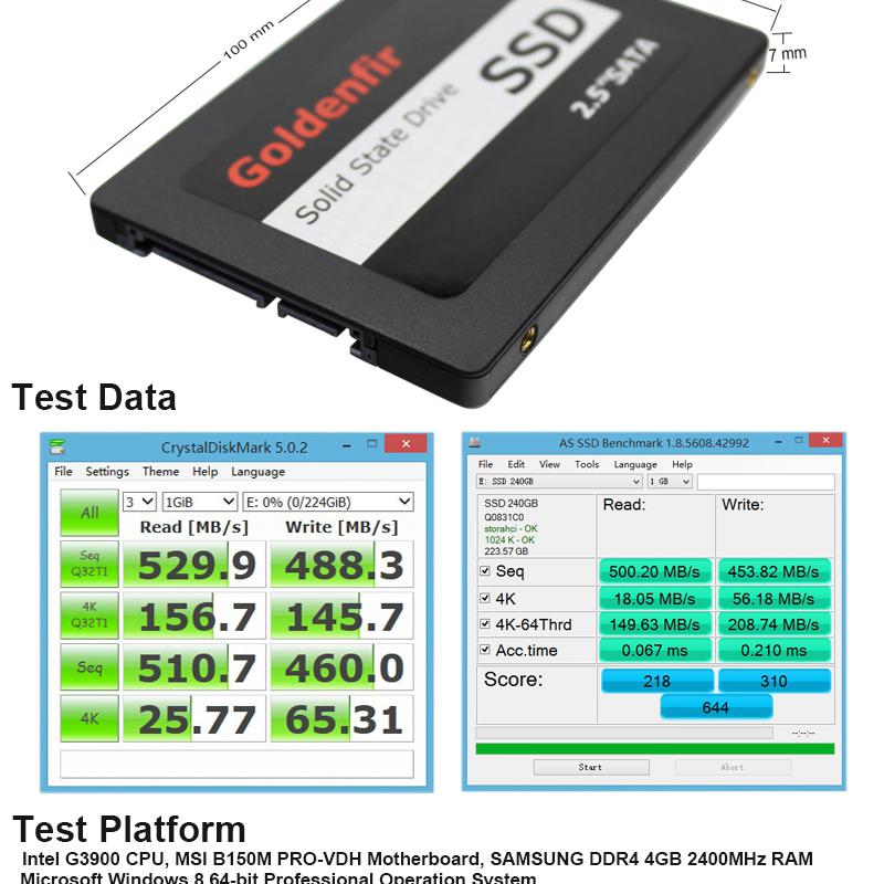 Buy 2.5 Ssd 8gb 60gb 120gb Goldenfir Lowest Price Solid State Driver ...