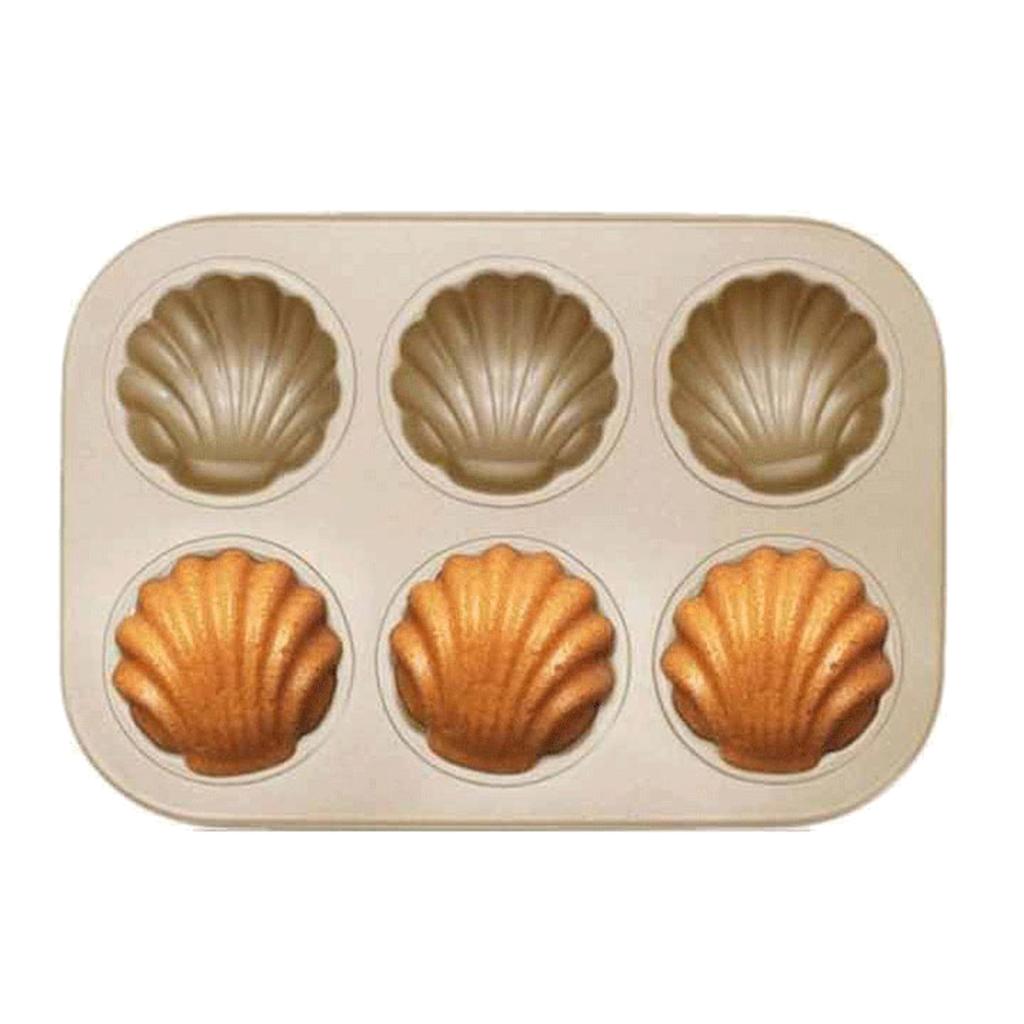 Buy Golden Scallop Shell Grids 38147 DIY Mold Cake Cookies Chocolate ...