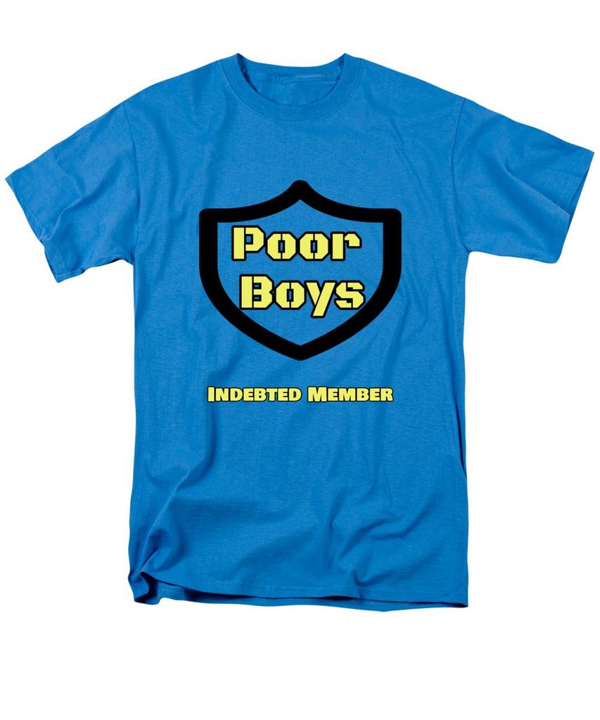 Buy Men Premium Cotton poor boys Print Tees Funny Harajuku Style Combed ...