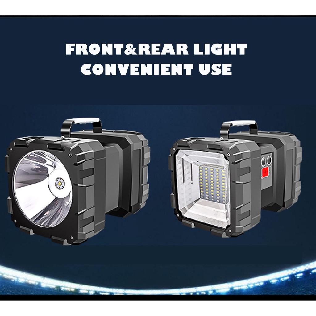 Buy Super Bright Flashlight Searchlight USB Rechargeable Portable ...