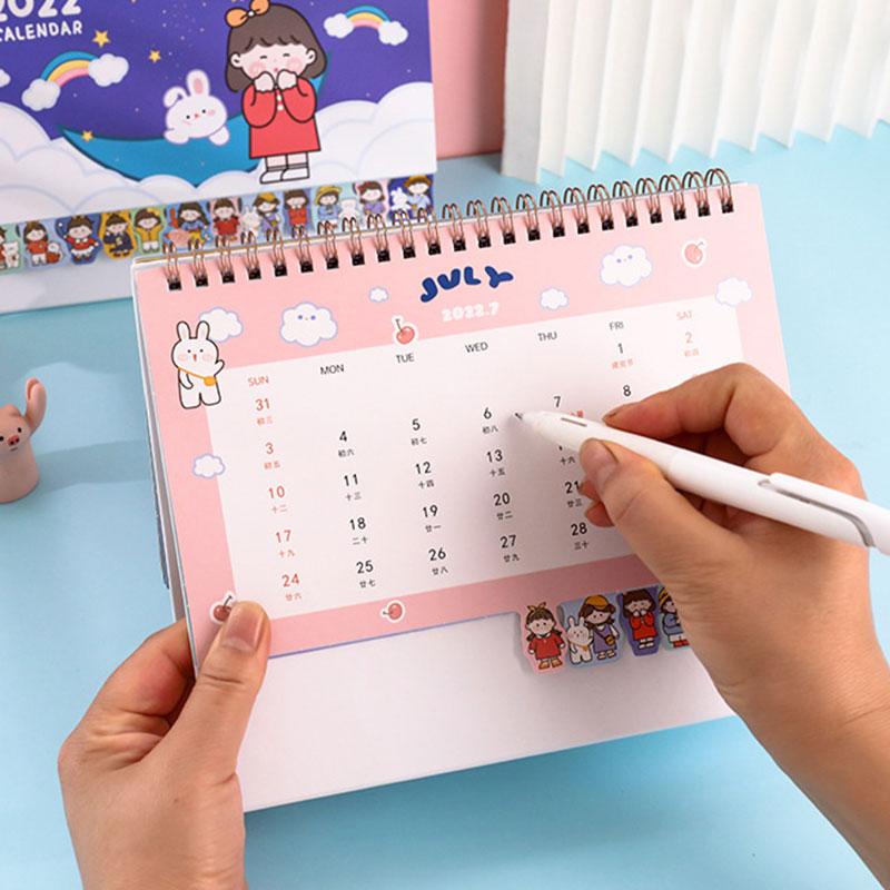 Buy 2022 Desk Calendar Creative Notepad Cute Calendar Planner Notebook ...