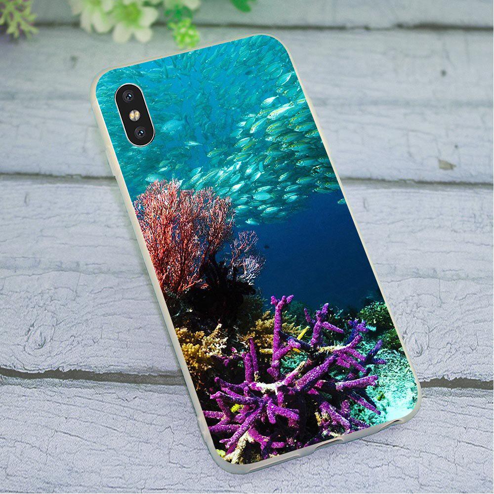 Ocean Fish Jellyfish Phone Case for iPhone 7 or 8 Cover Samsung Galaxy ...