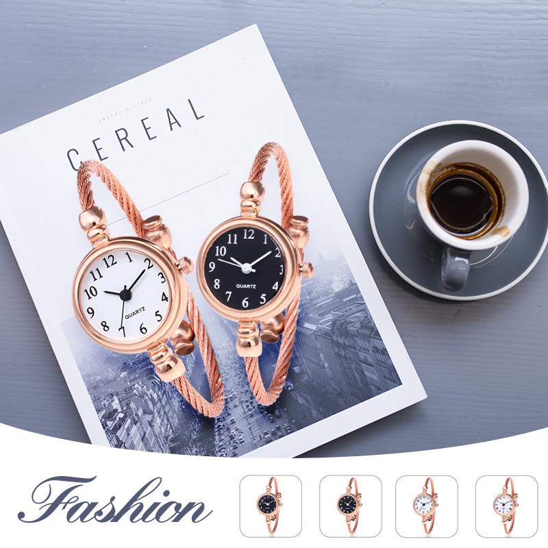 Buy Women'S Personality Alloy Wire Rope Watch Girls Bracelet Watch ...