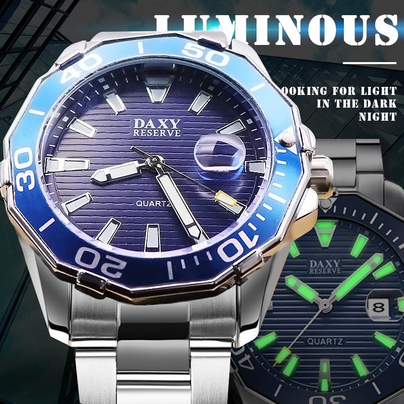Buy Business Men's Fashion Horizontal Line Dial Quartz Watch Pointer ...