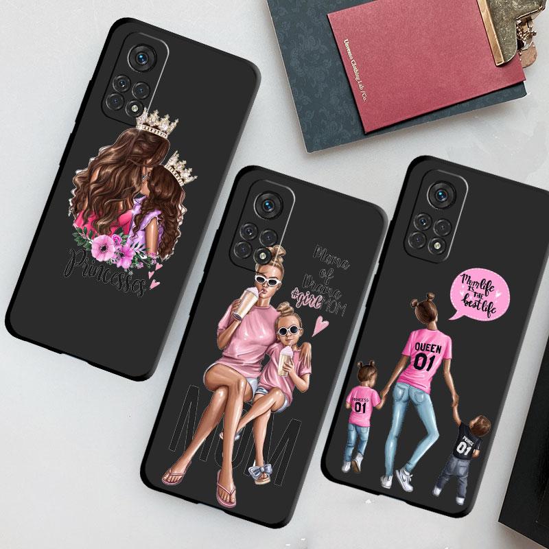 Silicone Woman Fashion girl Super Mom baby Phone Case for Samsung ...
