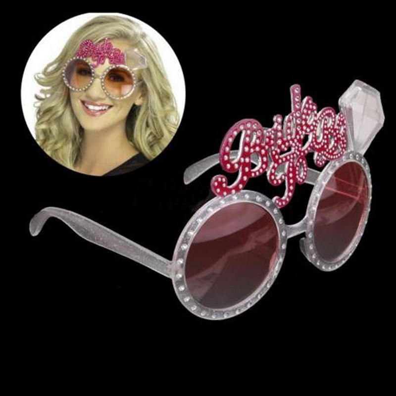 Buy Bachelorette Hen Party Supplies Bride To Be Glasses Pink Bling ...