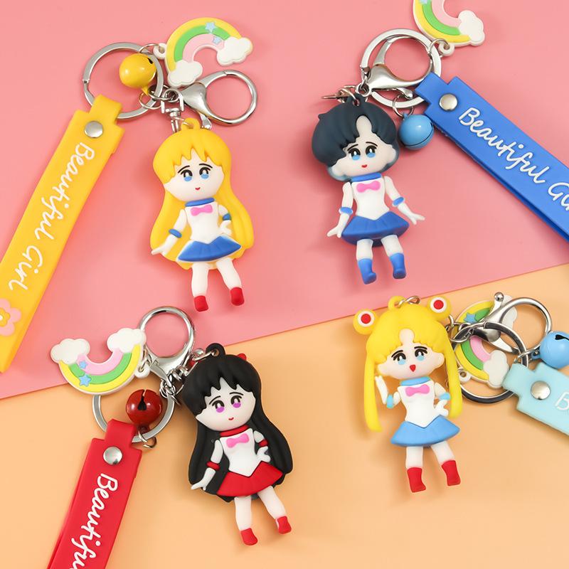 Buy Anime Character Cartoon Keychain Animation Modeling Doll Key Chain ...