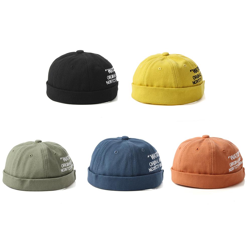 Men's Summer Cotton Brimless Skullies Cap Vintage Urban Unique Street ...