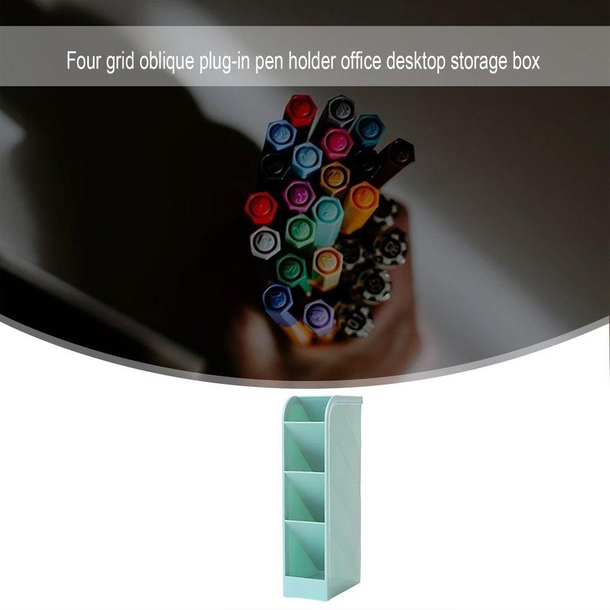 Buy HEI Four-Grid Desk Storage Box Organizer Plastic Rectangular ...