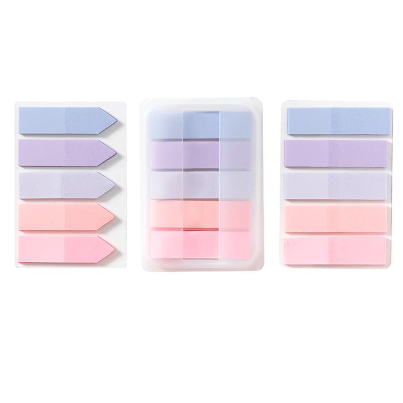 Buy Morandi Transparent Fluorescent Index Tabs Pet Arrow Flags Sticky ...