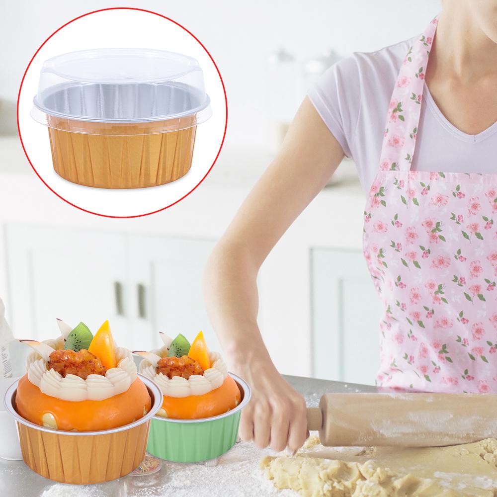 Party Bakeware Pudding Cup Aluminum Foil Baking Cups Cupcake Cup with ...