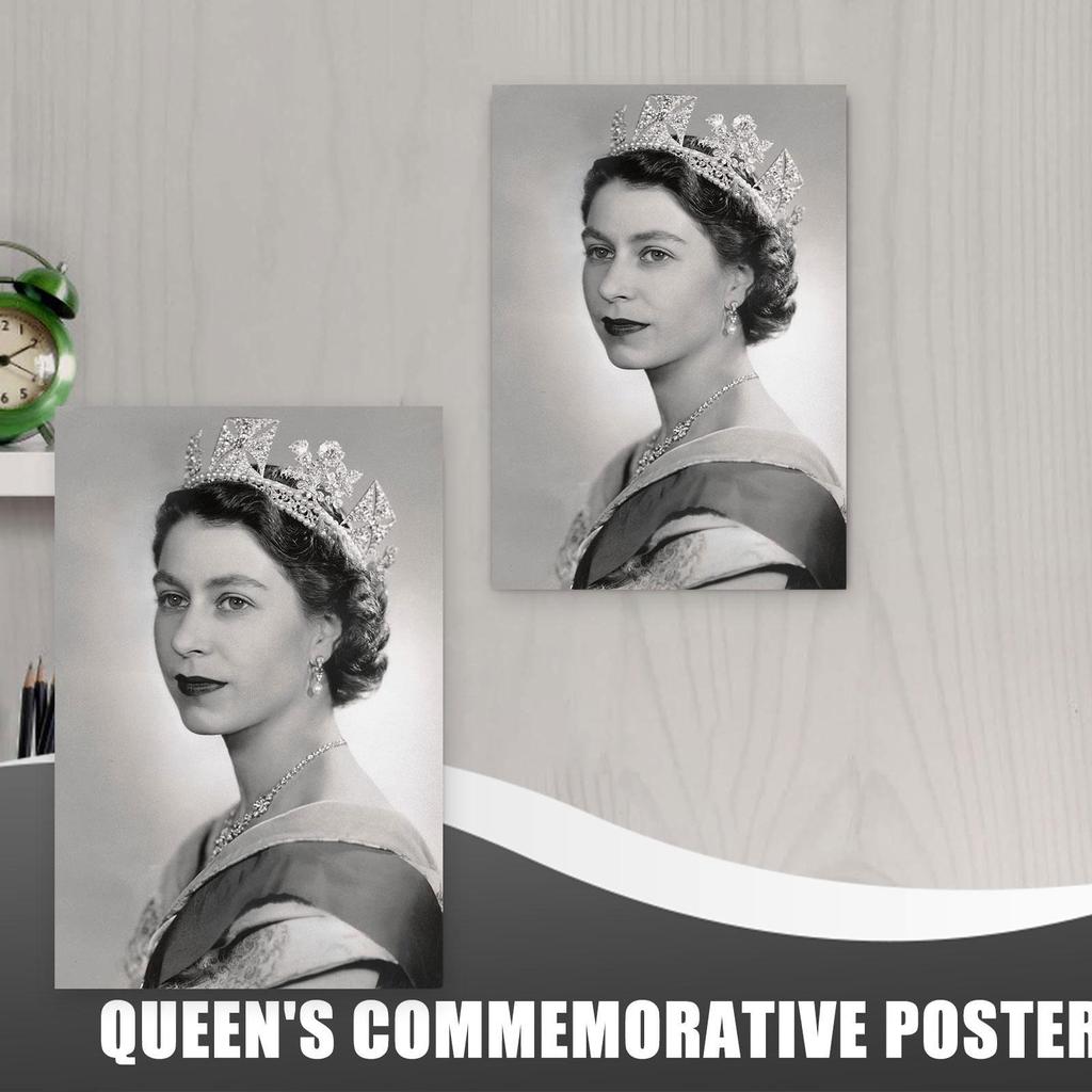 Buy Queen Elizabeth II Commemorative Poster Her Majesty Wall Queen ...