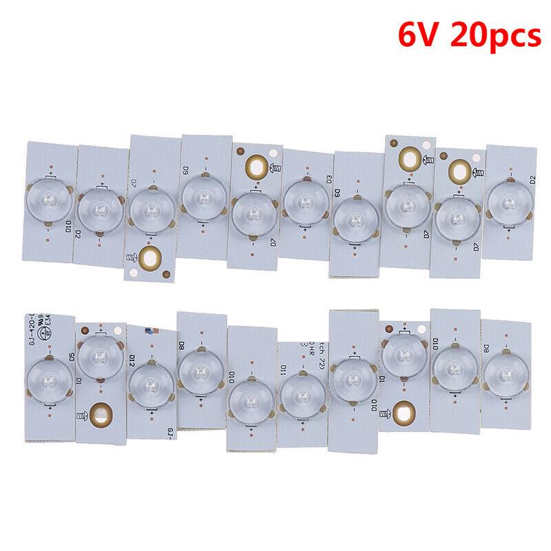 Buy 20x 3V/6V SMD Lamps Beads Optical Lens Filter Accessory For 32-65 ...
