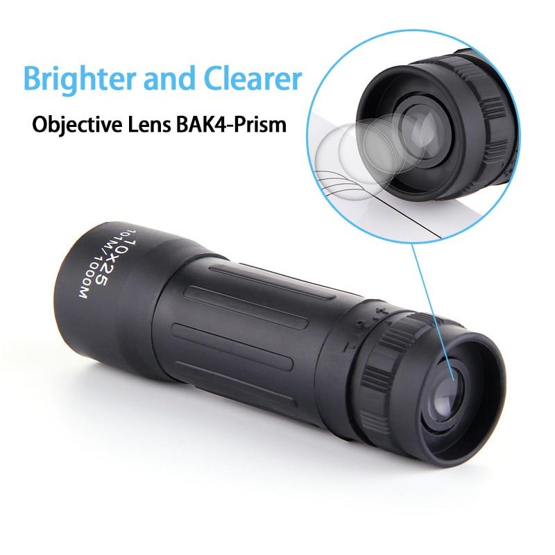 Buy 10x25 Mini Pocket Monocular Telescope Zoom Binoculars Eyepiece ...
