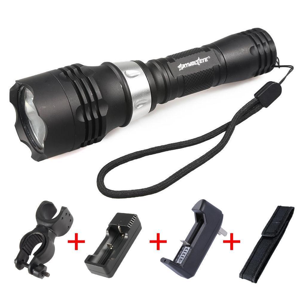 Buy 1000Lm T6 LED Scuba Diving 1x18650 Flashlight Torch Lamp Light ...