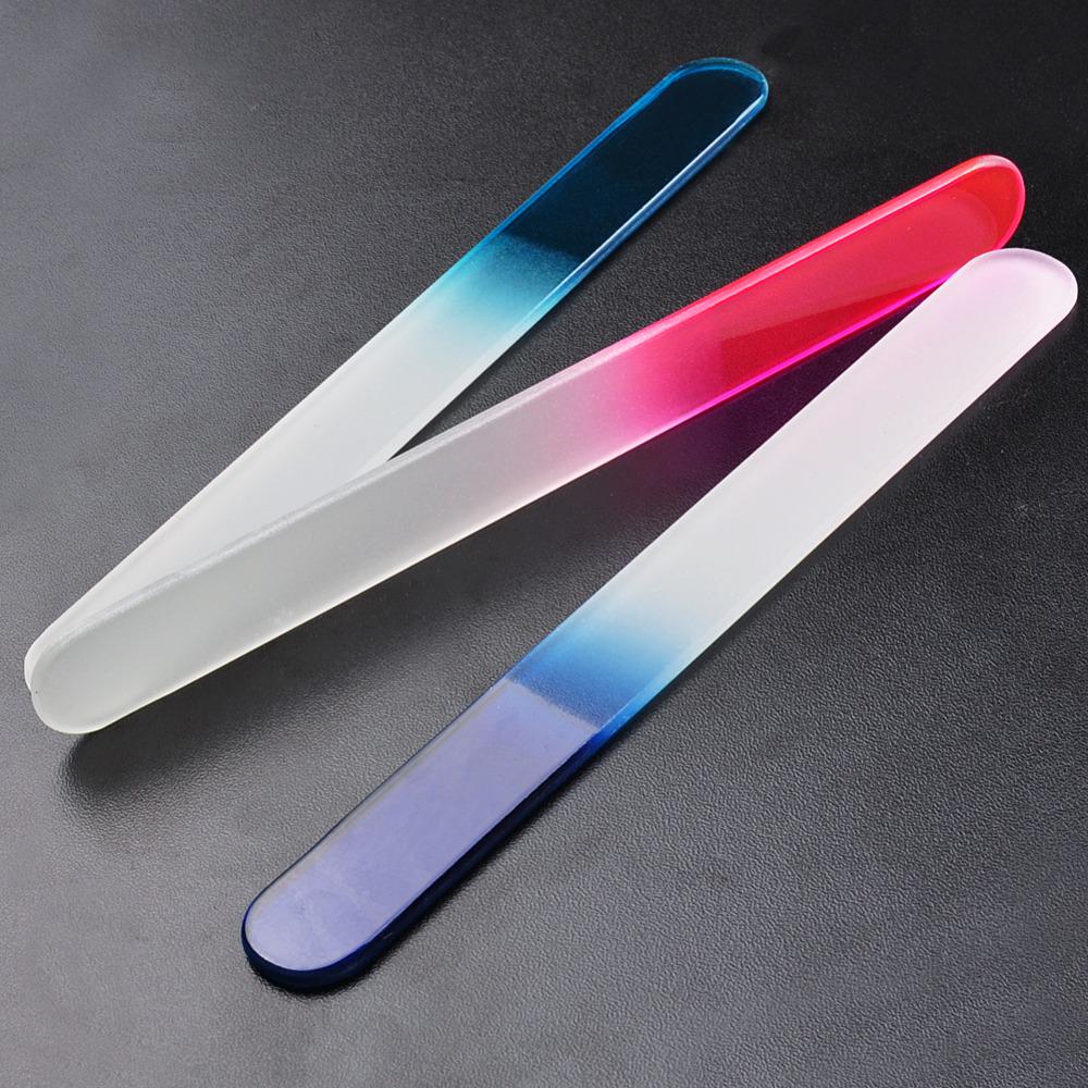 1pcs durable nail file buffer Crystal glass nail file buffer sanding ...