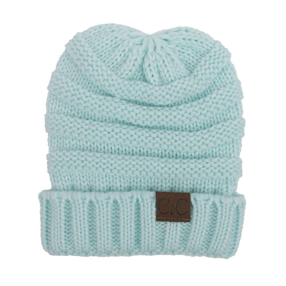 Buy CC Winter Hats & Caps Women Knitted Wool Cap Men Casual Unisex Hip ...