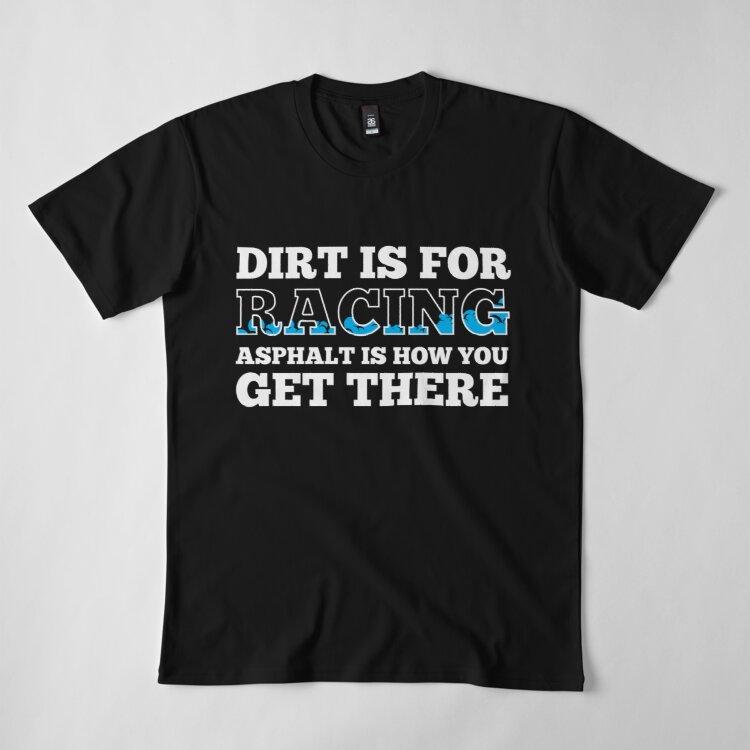 Buy Men Premium Cotton Harajuku T-Shirt Dirt Track Racing Car Driving ...