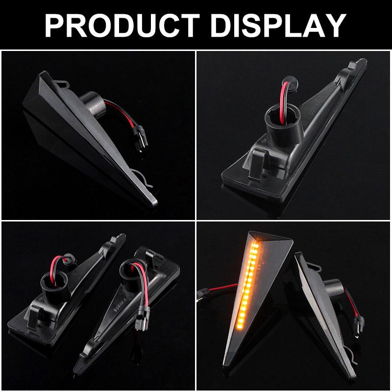 Buy 2PCS LED Flashing Turn Signal Side Marker Lamp Car Light For ...