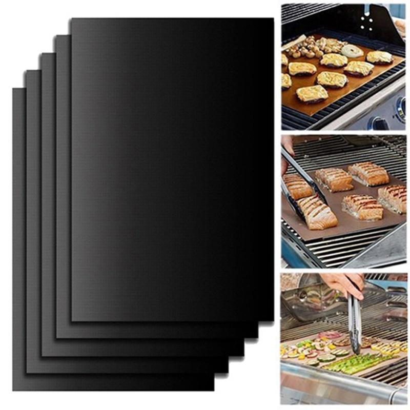 Buy Non-stick Grill Mat Barbecue Baking Liners Reusable Teflon Cooking ...