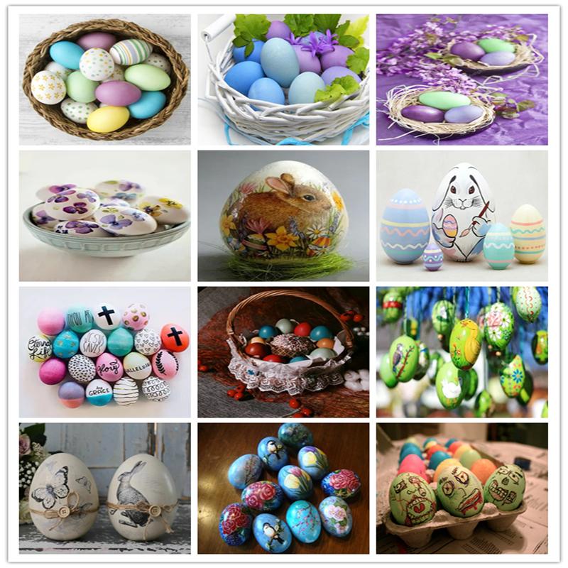 Buy 5D Diamond Painting Set, Spring Easter Bunny Egg Pattern Adult and ...
