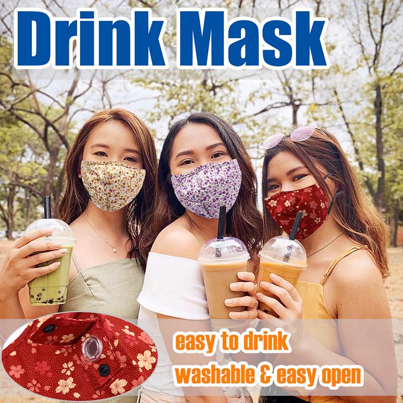 Buy Reusable Dustproof Easy To Drink Mask Adult Washable Cloth ...