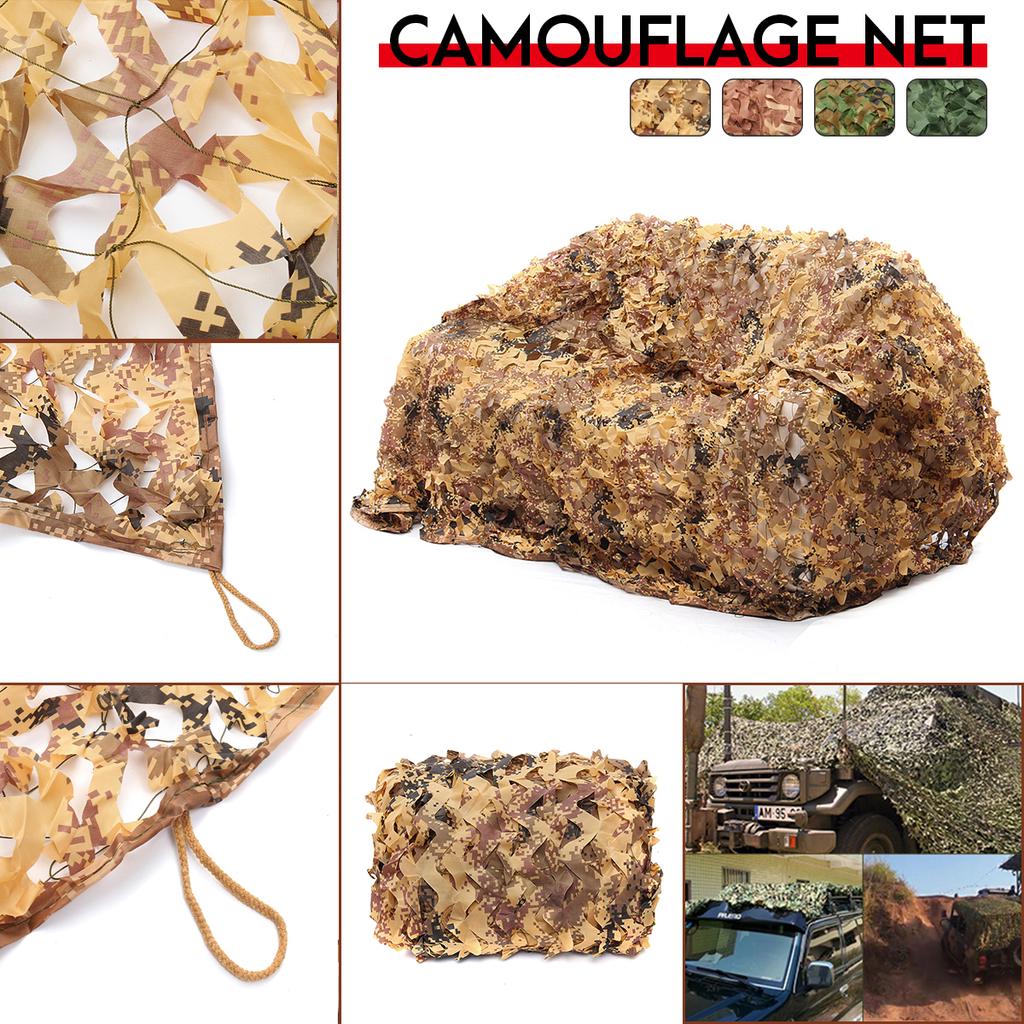 Camouflage Net Military 150D Digital Desert Woodland Leaves Camo Army ...