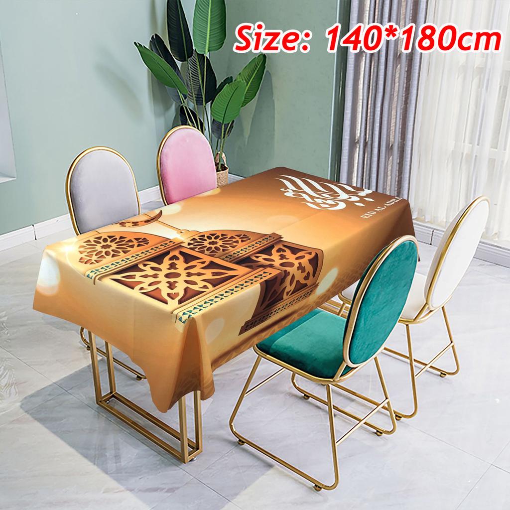 Buy 1 X Tableclothe Islam Muslim Arabic Eid Mubarak Tablecloth Ramadan ...
