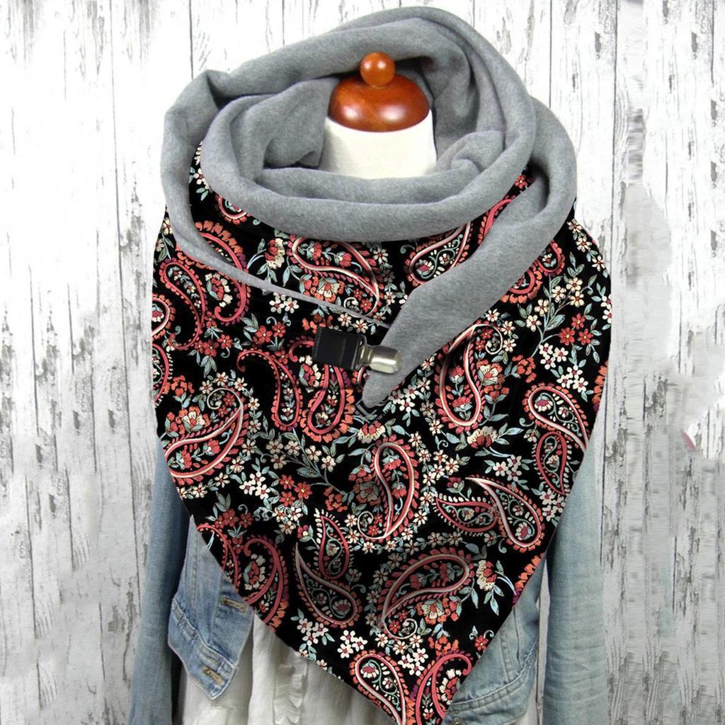 Buy GEN Women Vintage Printing Scarf Fashion Multi-Purpose Shawl Scarf ...