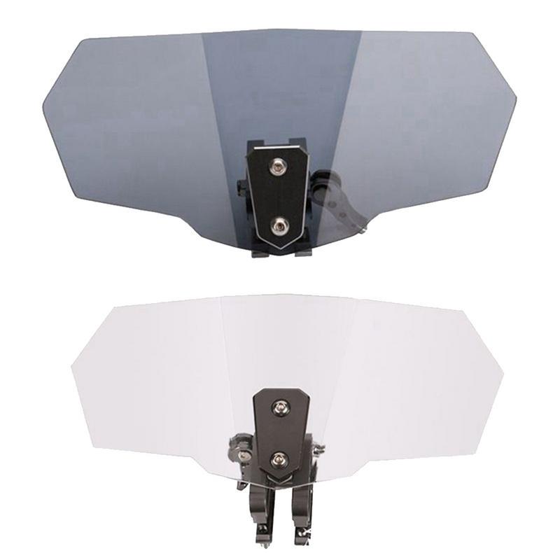 Buy Universal Motorcycle Windshield Airflow Adjustable Windscreen at ...