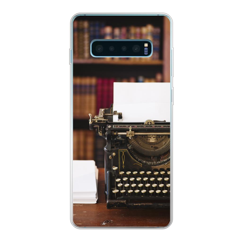 Buy Samsung Galaxy S10 Plus Soft Case - Typewriter - Books - Vintage at ...