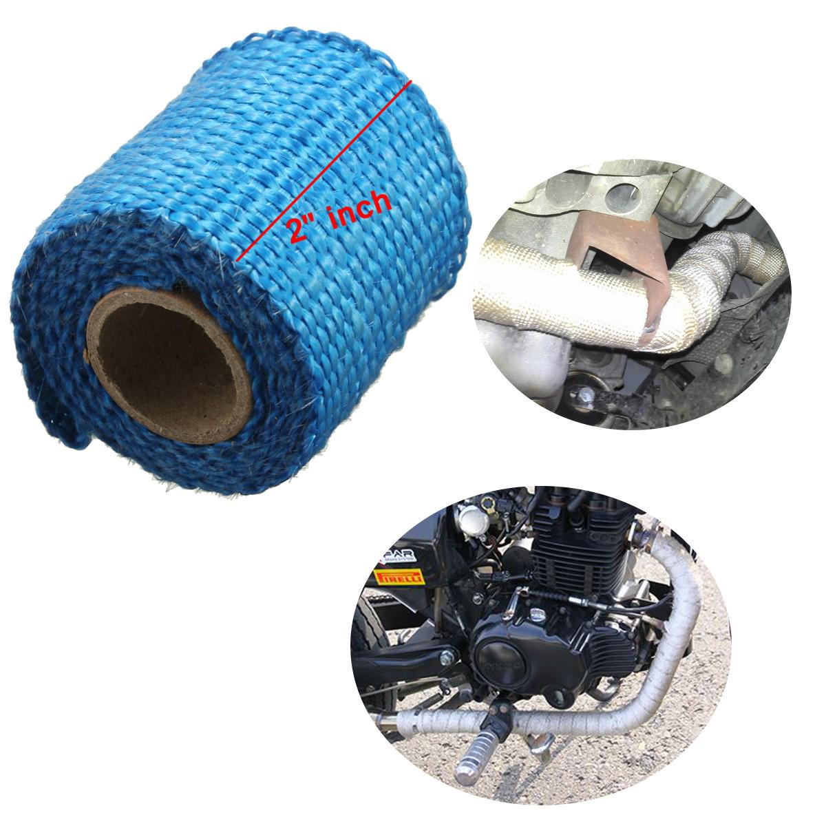 1M 2 Inch Heat Wrap Exhaust Manifold Turbos Headers Tape Downpipe High ...