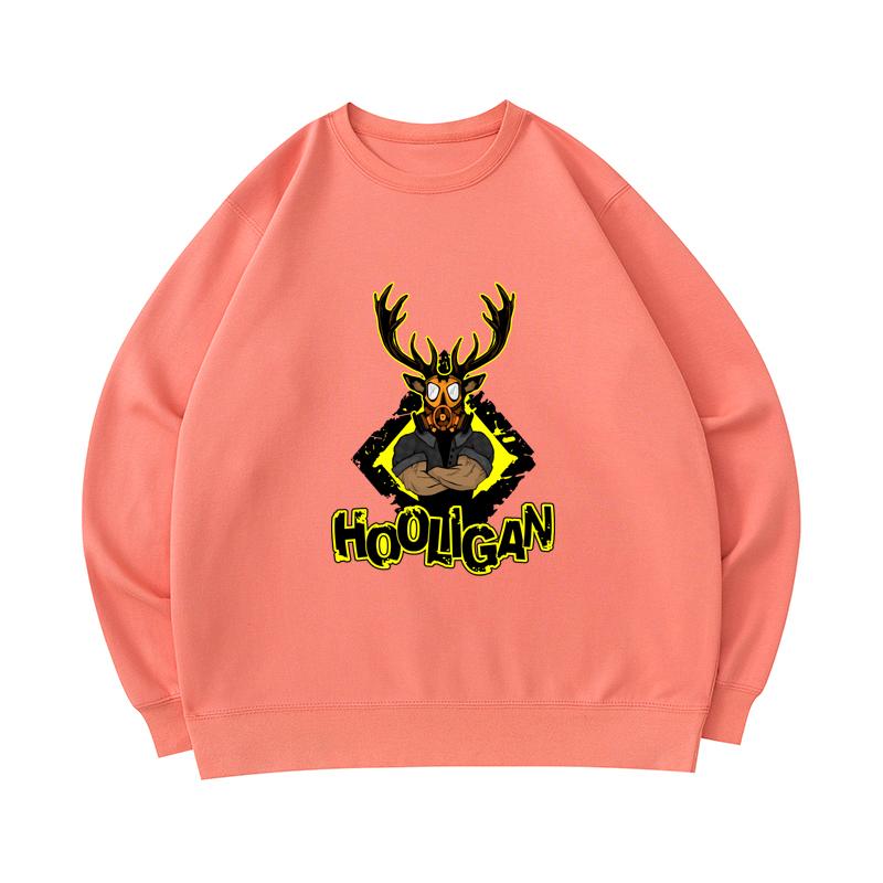 Cheap Men's 300 GSM 100% Cotton Sweatshirt Hooligan In Gas Mask With ...