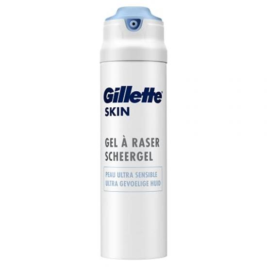 Buy Gilette skin, shaving gel, 1x200ml, soothes and refreshes your face ...