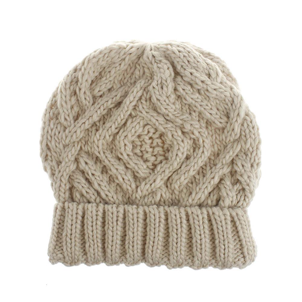 Buy Fashion New Diamond Shaped Square Soft Woolen Women Knitted Hat ...