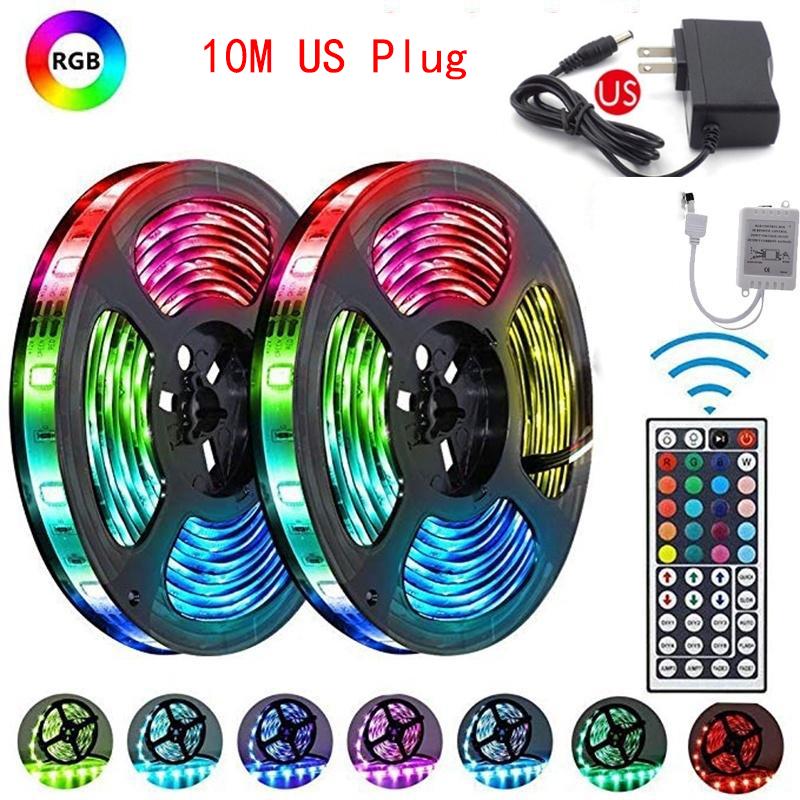 LED Strip 2835 LED Lights Waterproof 5M 10M LED Light Strip 44Key RGB ...
